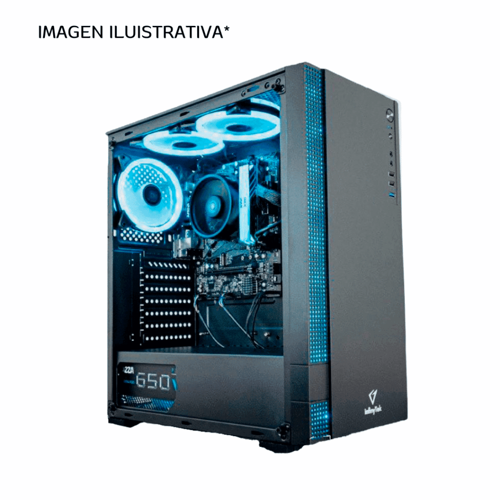 Case - Chasis De Pc Gamer Infinytek 200-r05 Black - 2 Usb 2.0 1 Usb 3.0 ...