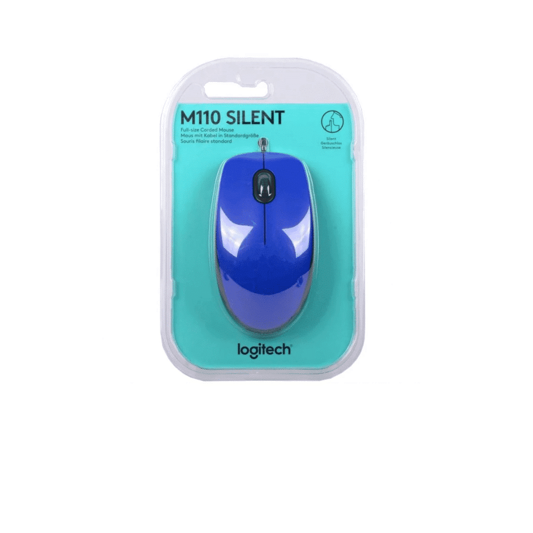Mouse Logitech M110 Silent Usb Blue IDC