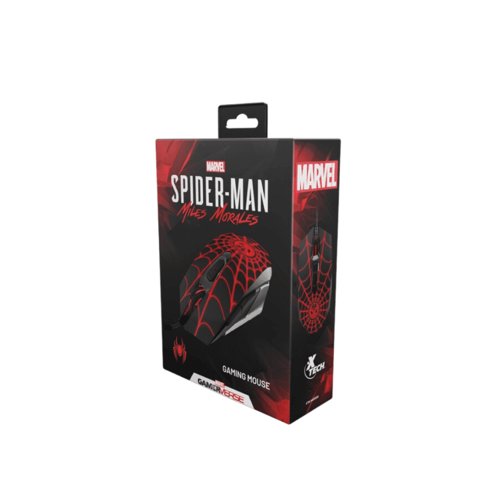 Mouse Xtech Marvel Spiderman Gaming Usb Xtmm520sm Edicion Especial