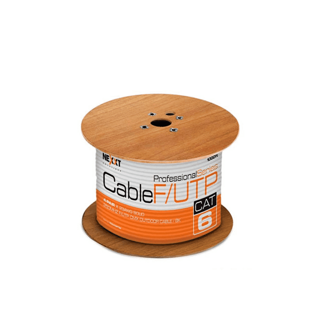 Rollo De Cable - Ftp Nexxt Cat6 Mt Ab356nxt07 Para Exterior
