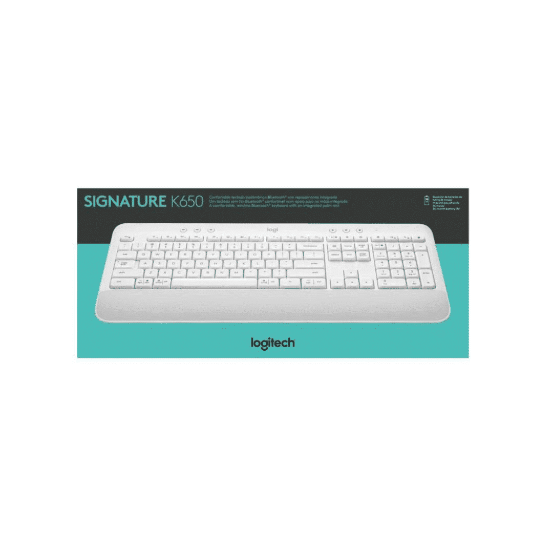 Teclado Logitech K650 Bt Logibolt Inahalmbrico Negro