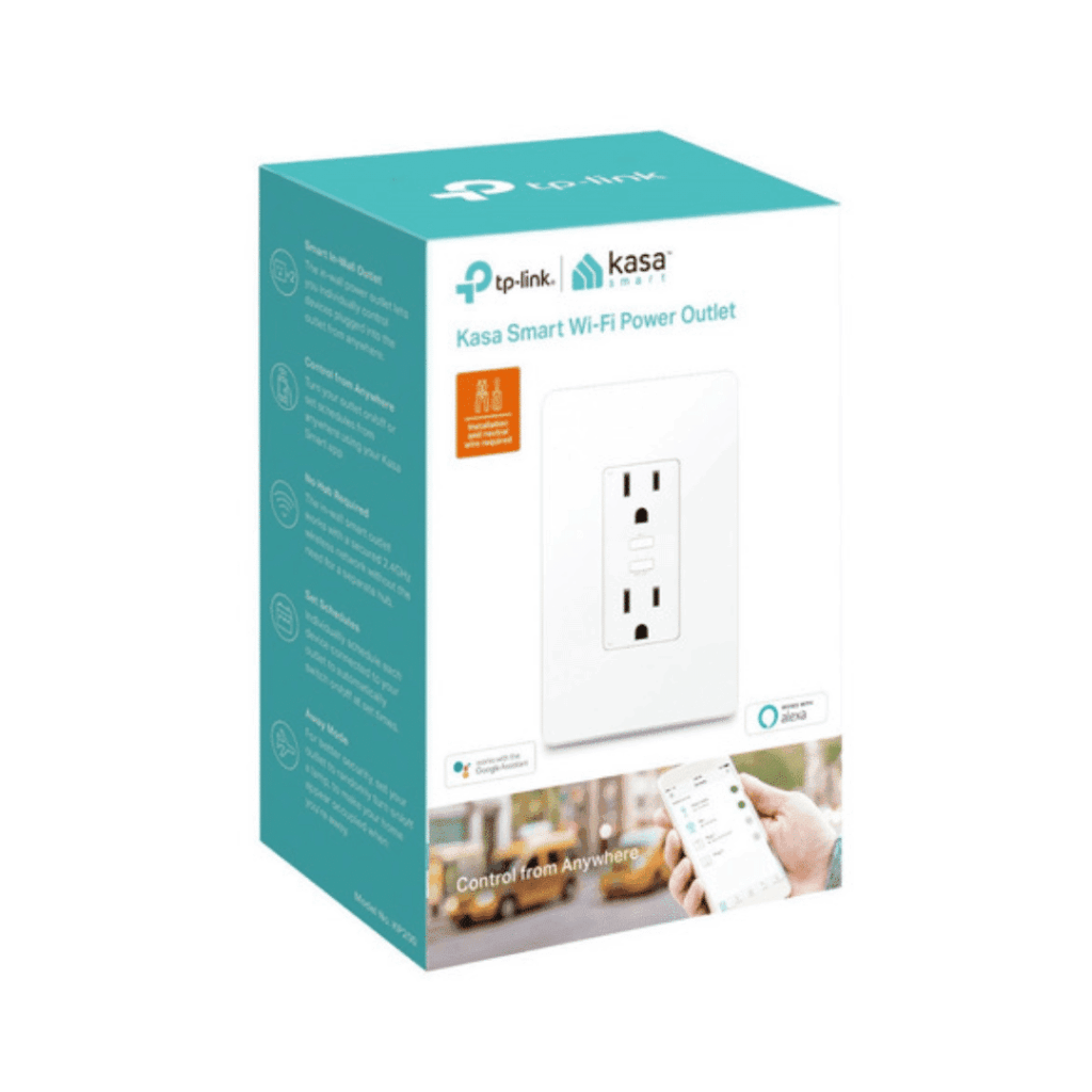 Toma Corriente De Pared Inteligente Tp Link Kp200 Wifin 2 Sockets