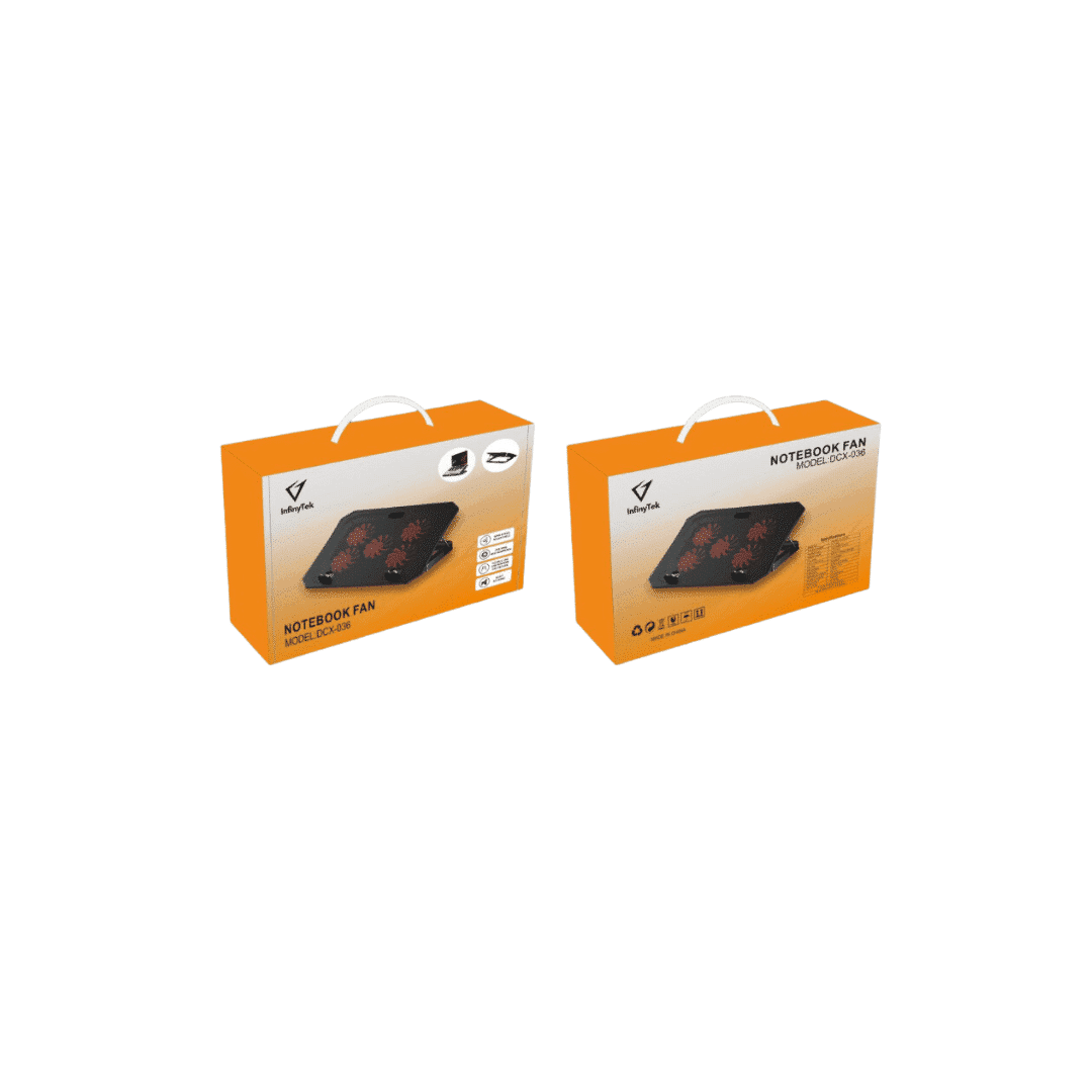 Ventilador Para Laptop Infinytek Dcx-036 Rgb Luces Led 5 Fan 4 Niveles