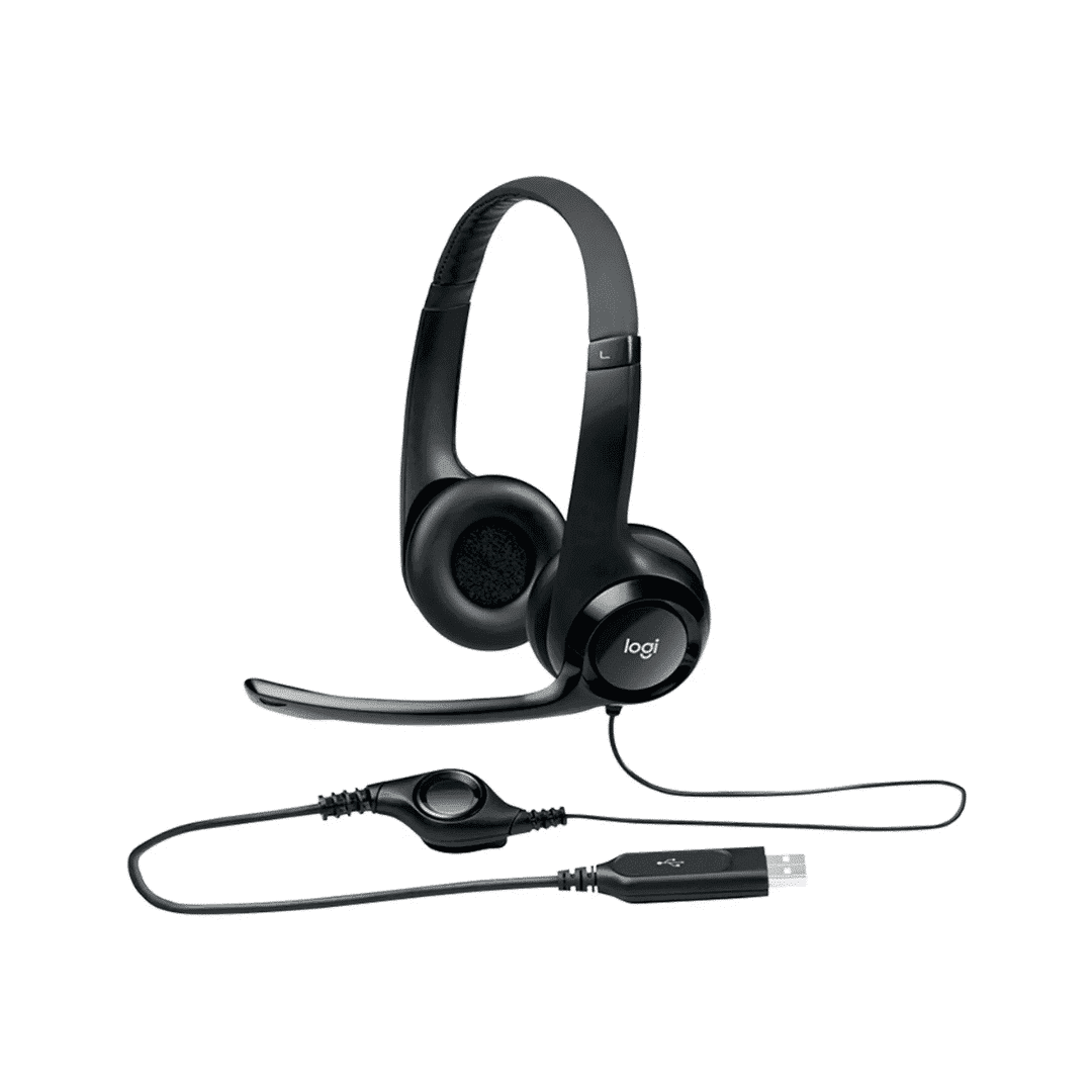 Headphone Logitech Usb H390 Con Microfono Black