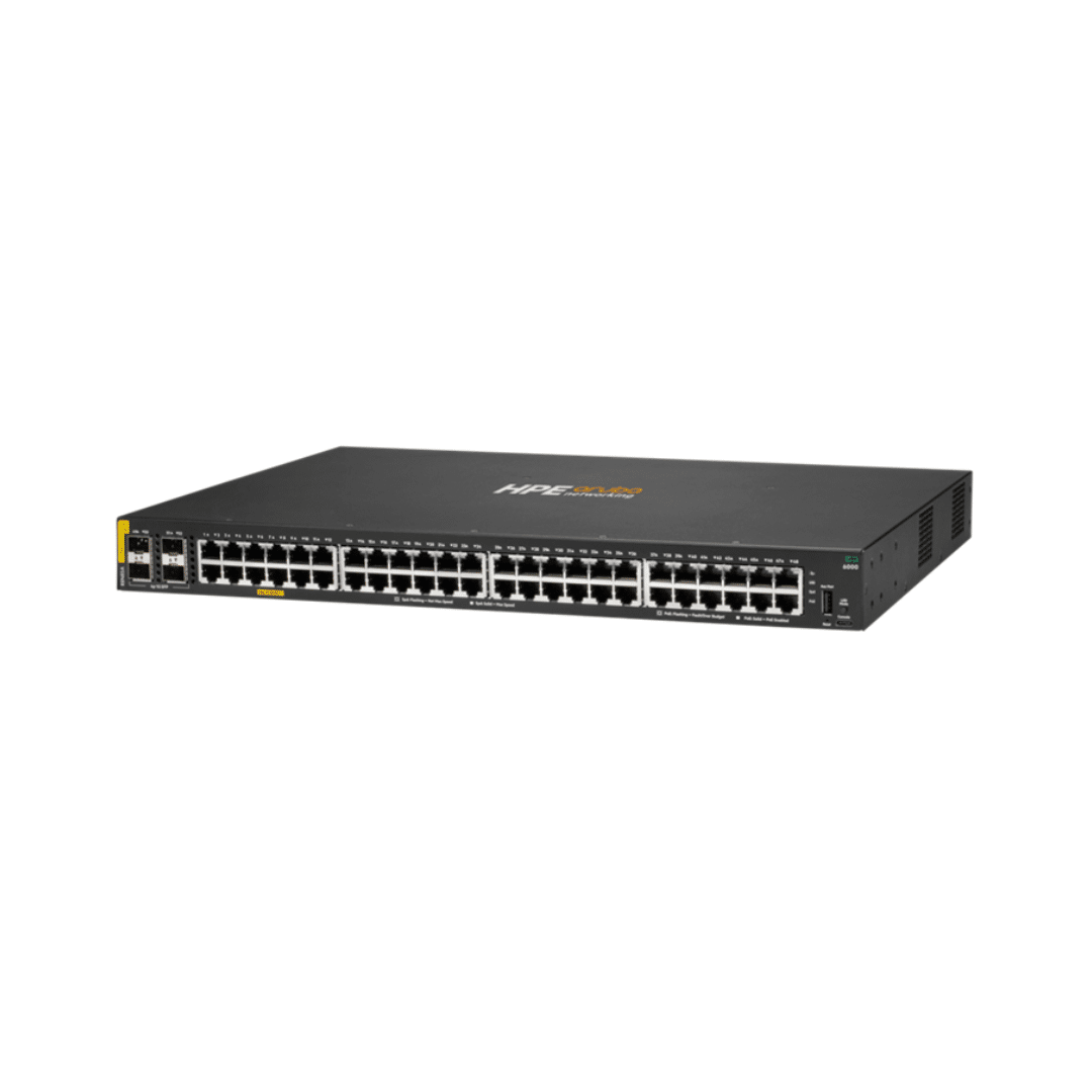HPE Aruba 6000 48G Class4 PoE 4SFP 370W Switch - Conmutador ...