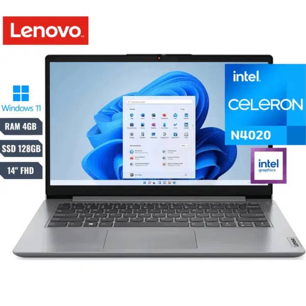 Laptop Lenovo Ideapad 1 14igl7 Celeron N4020 Ram 4gb Ssd 128gb Emmc 14 ...
