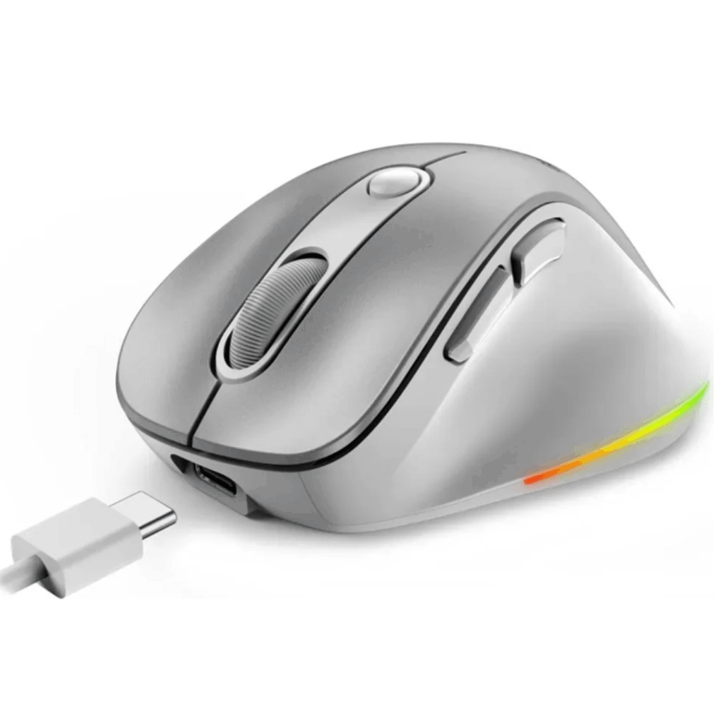 Mouse Genius Ergo 9000s Inalambrico Recargable Silver Ergonomico ...