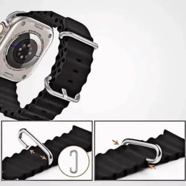 Smart Watch Rca Ultra 9 Black 2.01" Bluetooth Ip68 100 Sport Modes