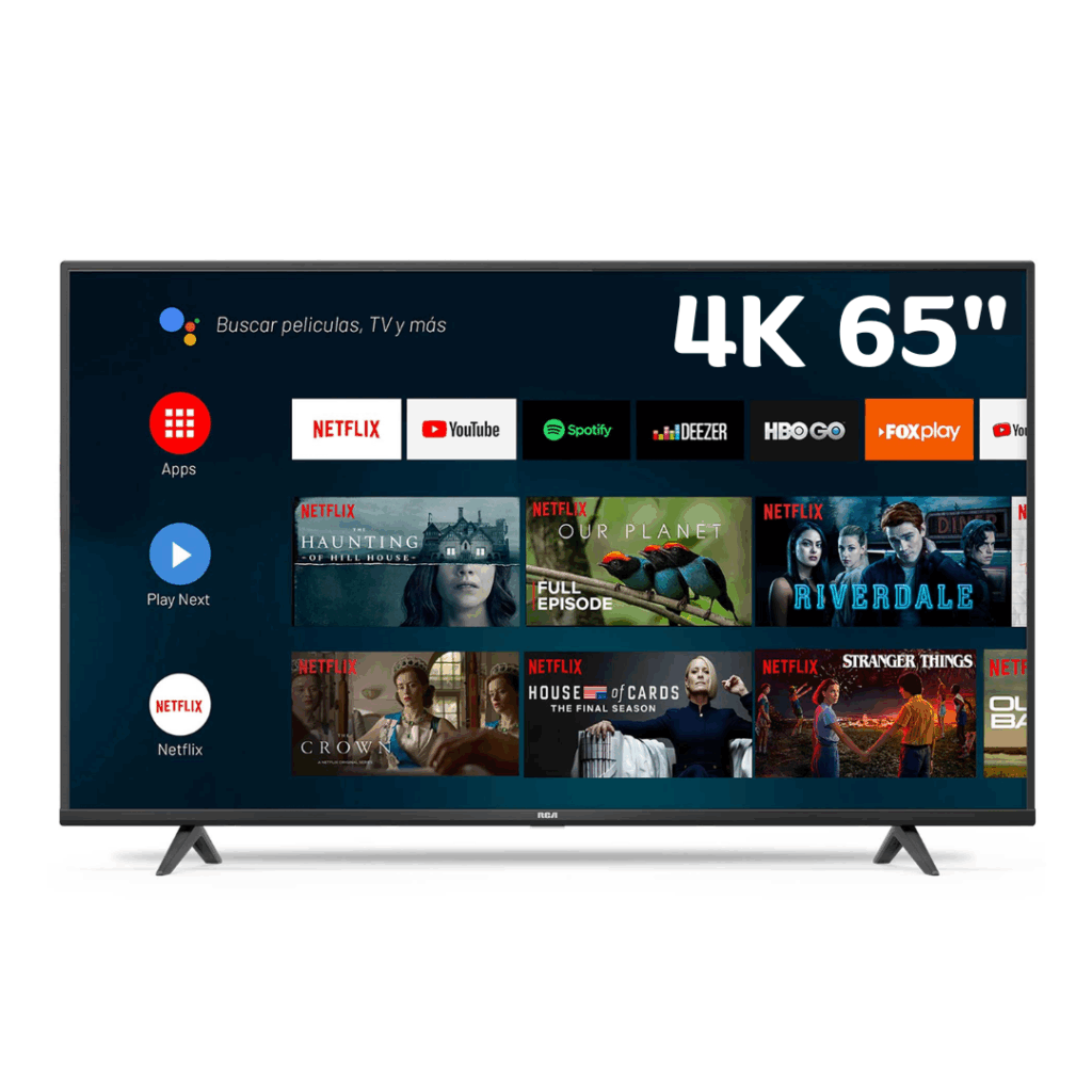 Televisor Tv Rca 65" Led 4k (3840*2160) 60hz Ultra Hd Hdr Smart Android 11 Google Play ...