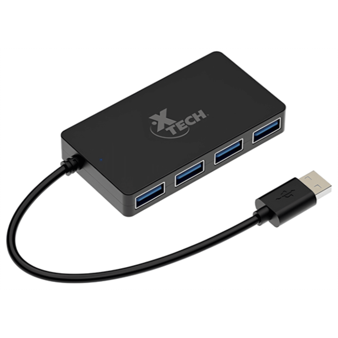 Xtech - Hub - 4 Puertos - USB 3.0 XTC-391 - Periféricos - USB Hubs - XTC-391