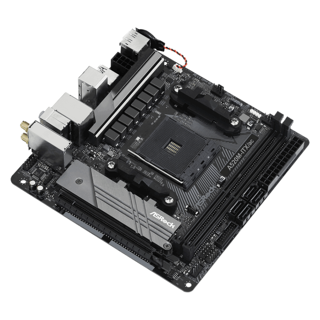 Asrock A520m-itx/ac Desktop Motherboard - Amd A520 Chipset - Socket Am4 ...