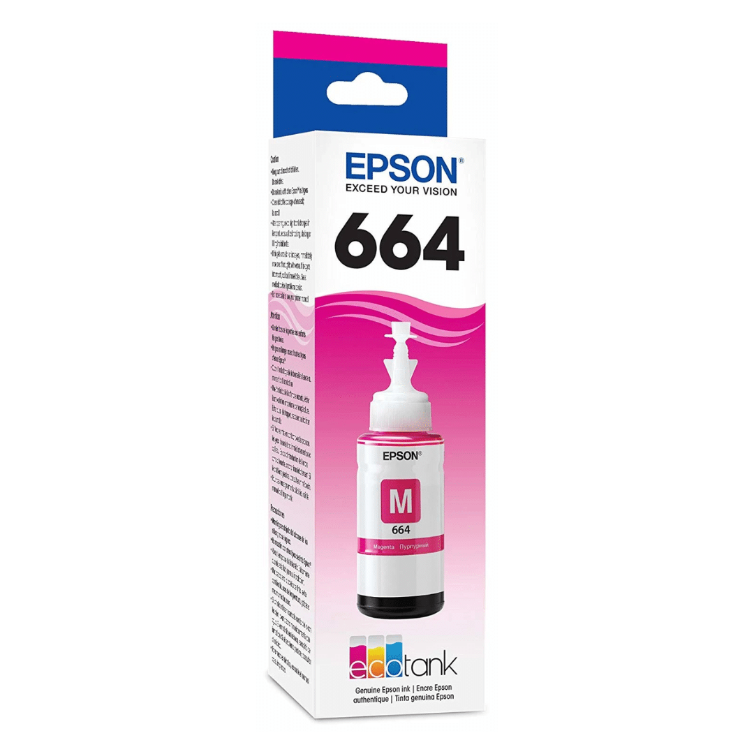 Epson T664 - Magenta - Original - Cartucho De Tinta - Para Epson L380 ...