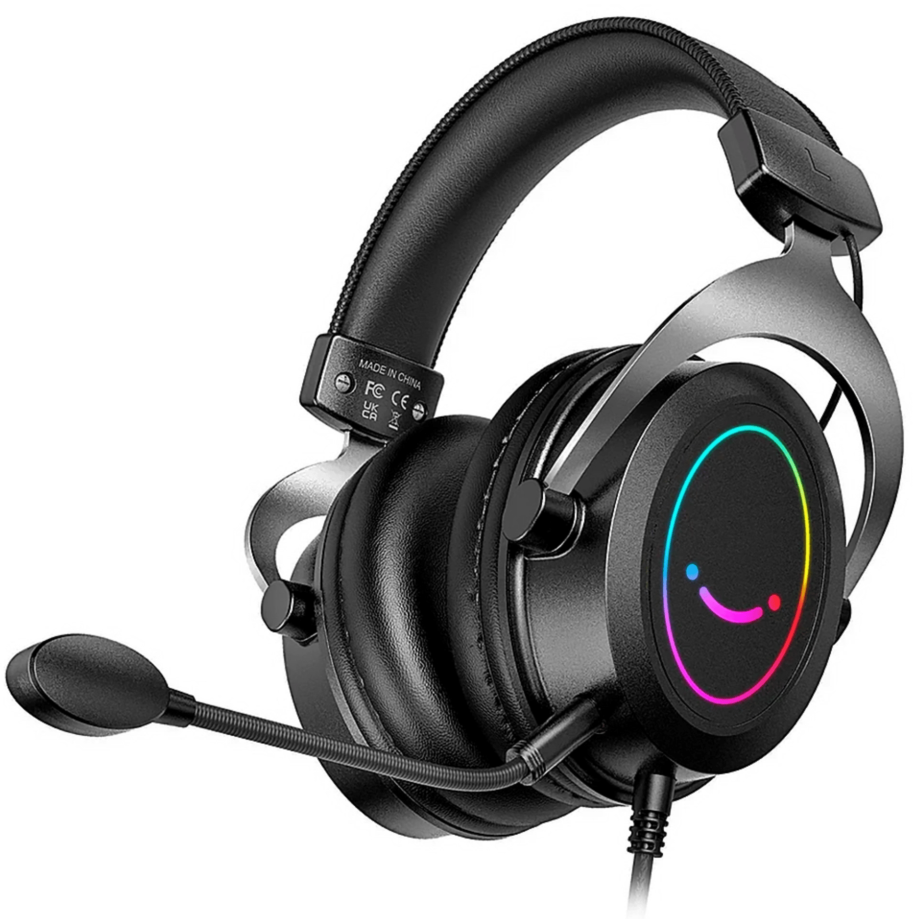 Headset Fifine Ampligame H3 Rgb With 3.5mm Trrs Jack For Ps4-5 Xbox ...