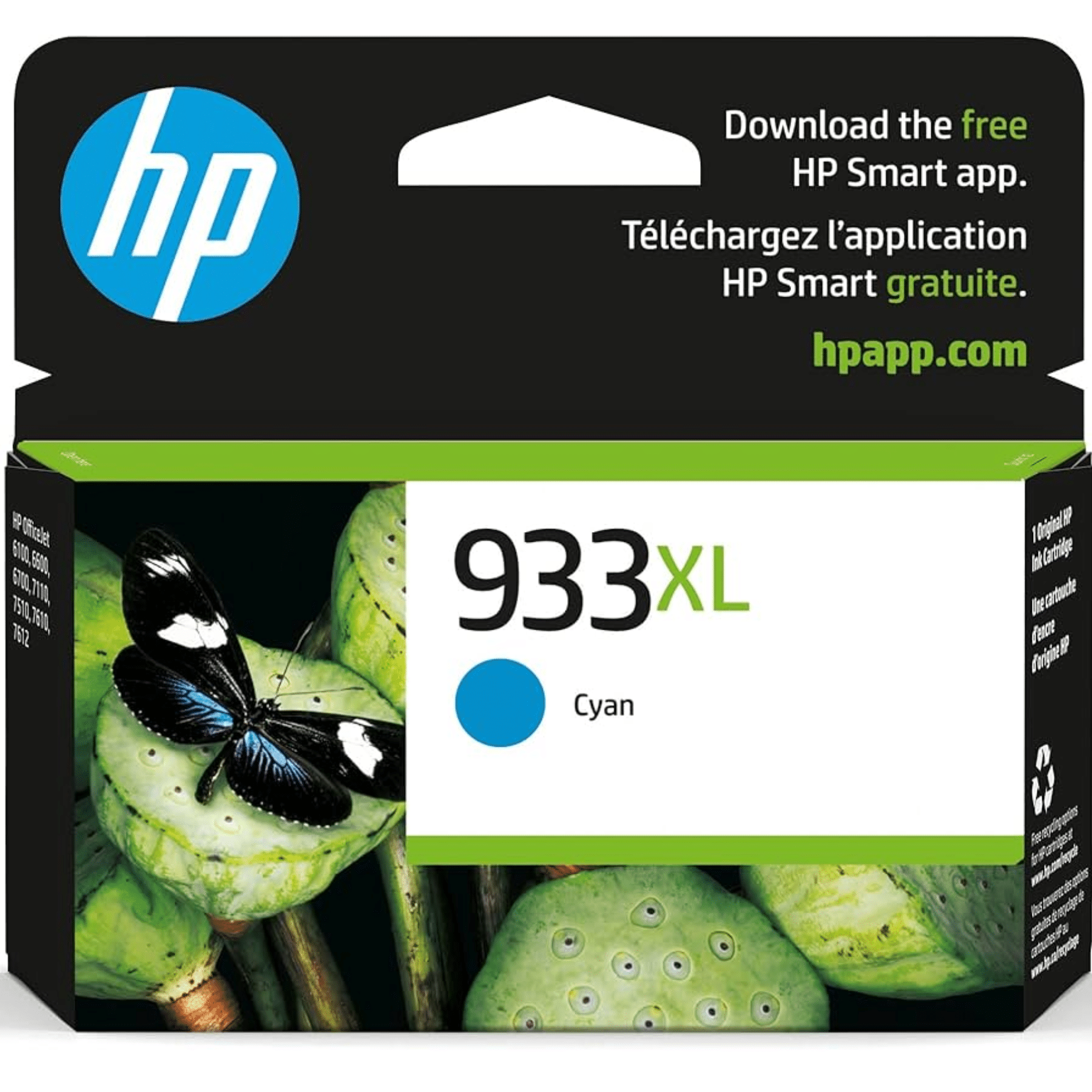 HP 933XL - 8.5 Ml - Alto Rendimiento - Cián - Original - Cartucho De ...