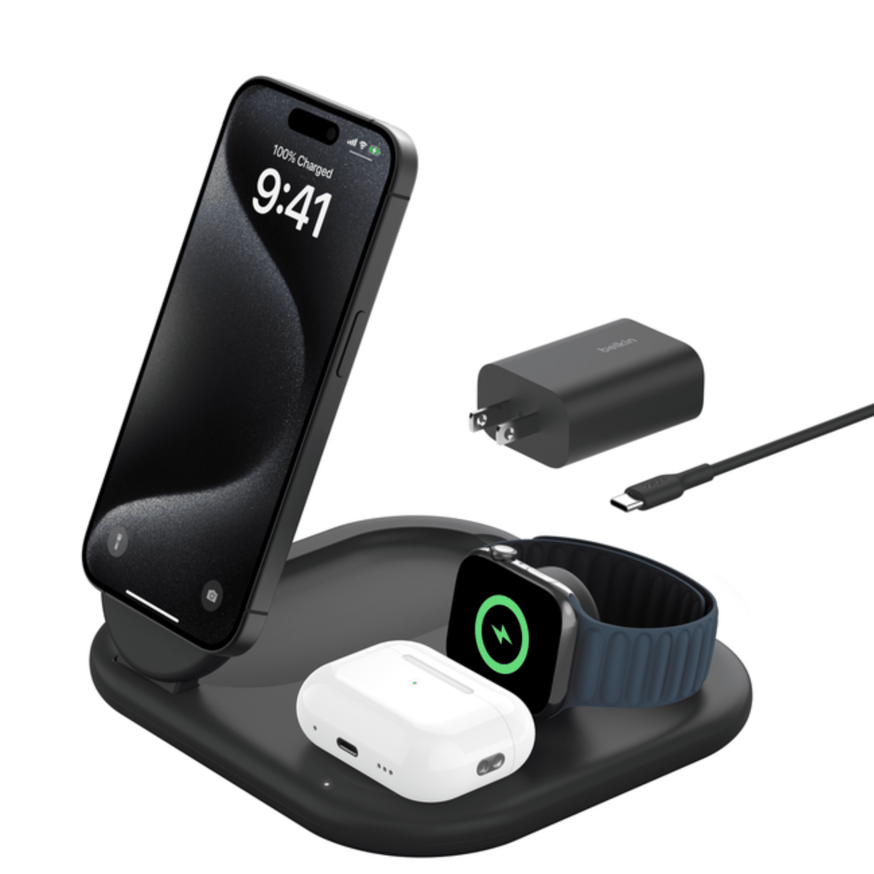 Belkin Battery Charger 15 Watt Lithium Para Universal 3 In 1
