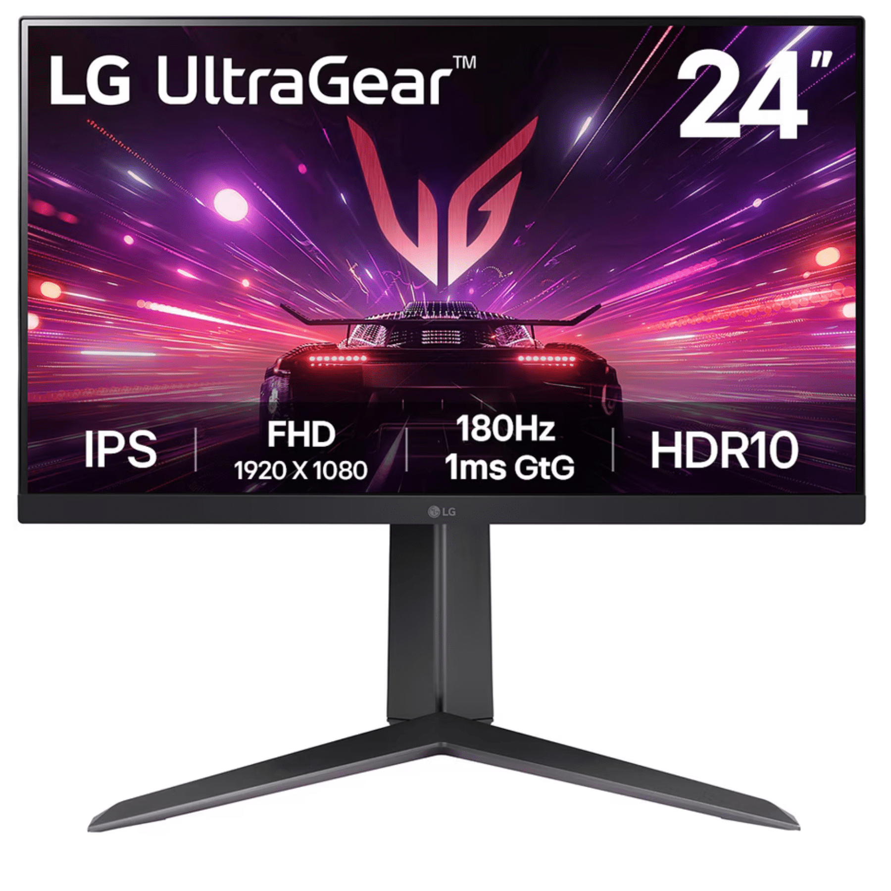 Monitor Lg 23.8inch Ultragear Fhd Ips 1920x1080 Dp Hdmi 180hz 1ms G-sync - Monitores - 24GS65F-B