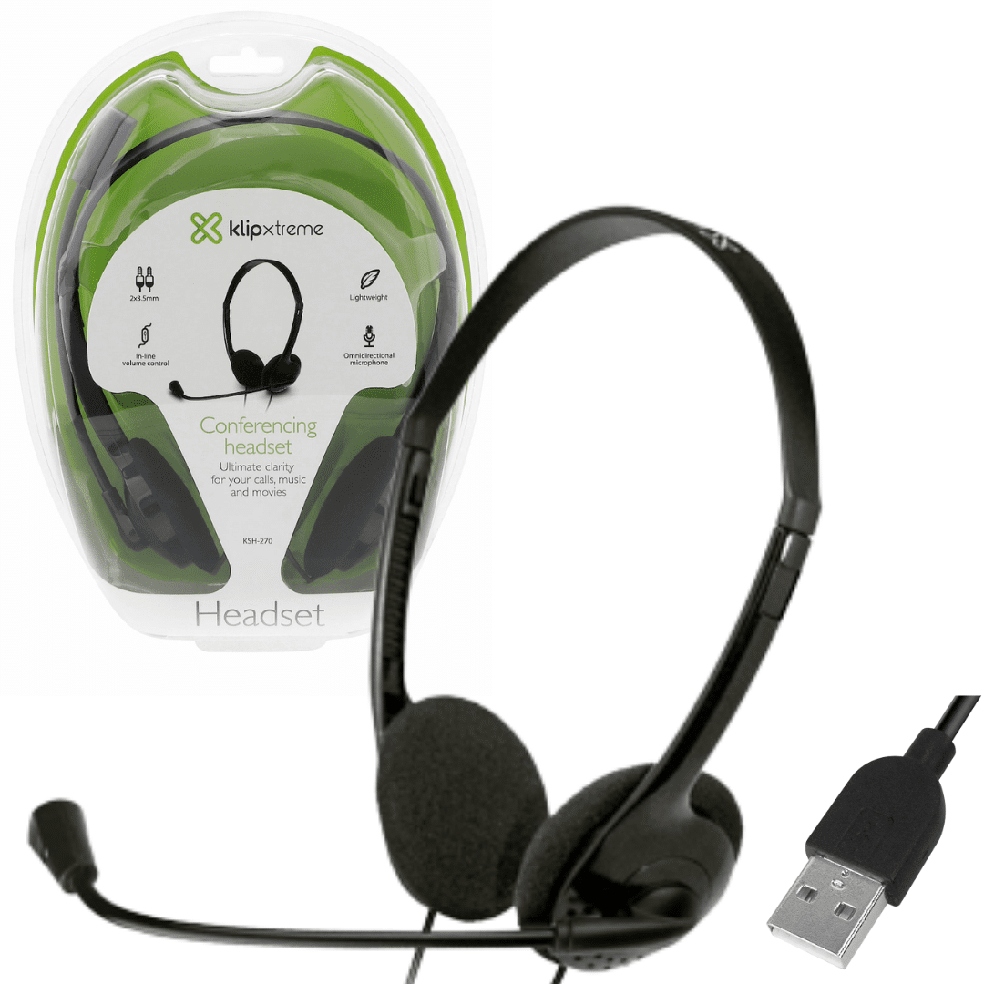 Klip Xtreme - Headset - Over-the-ear - Notebook / PC Multimedia - Wired ...