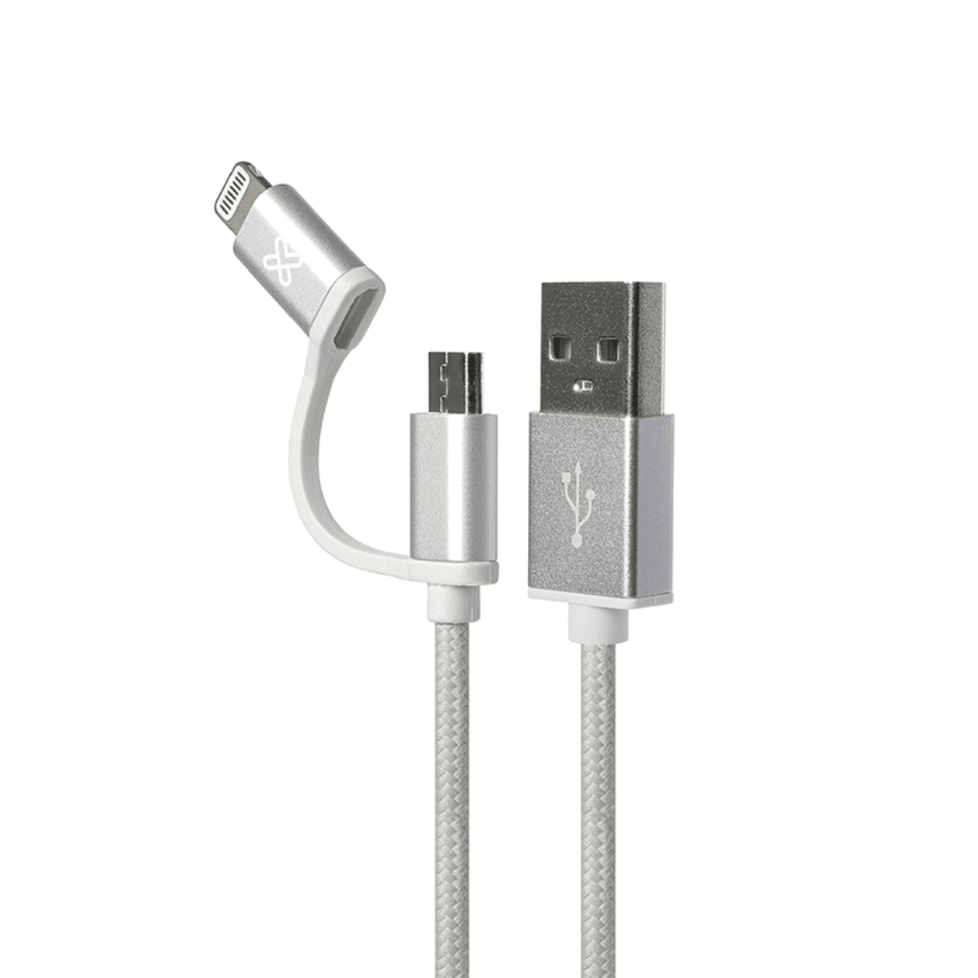 Klip Xtreme - USB Cable - Apple Lightning / Micro-USB Type B - 4 Pin ...