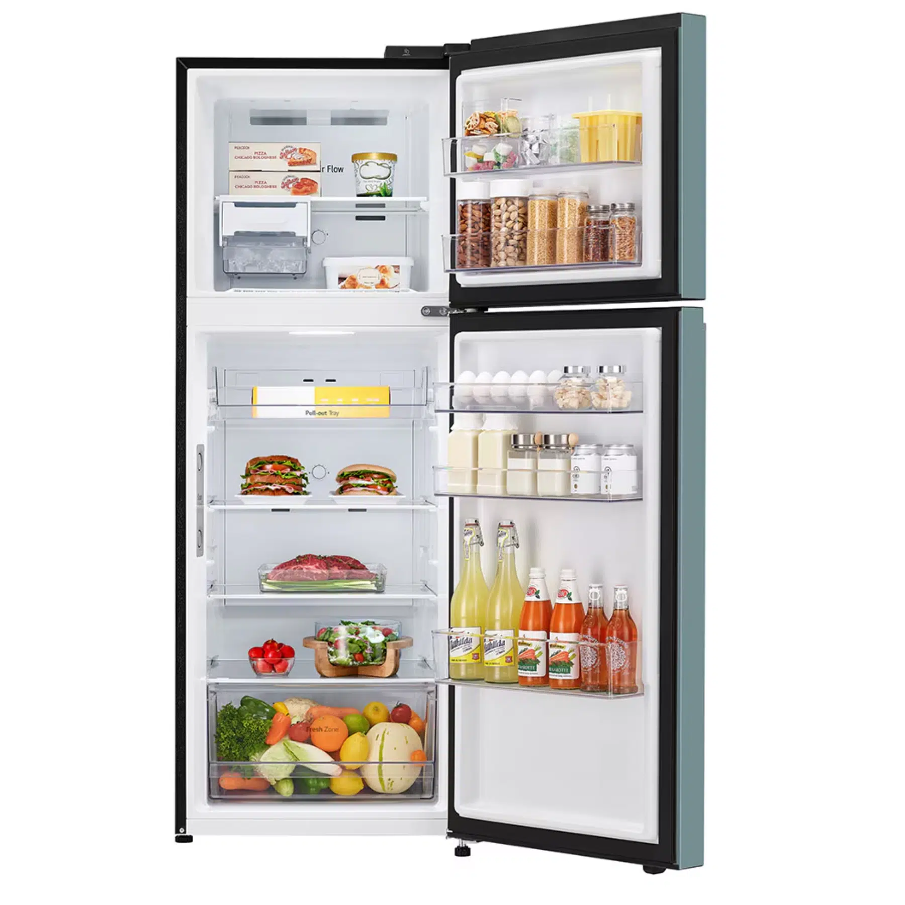 LG - Refrigerator - Top Freezer 374L - Clay Mint - Smart Inverter ...