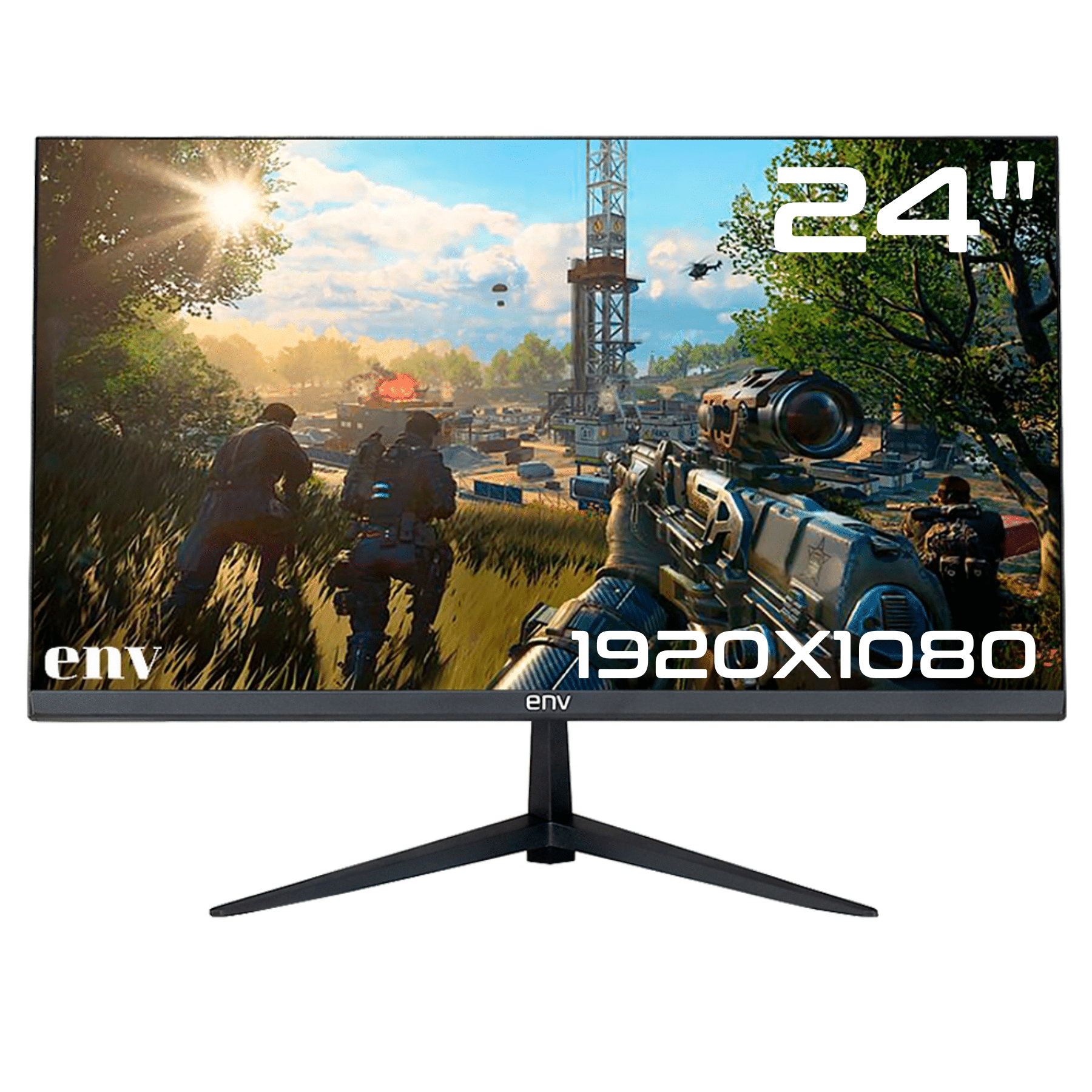 Monitor Env 24inc Led Fhd 1920-1080 Vga Hdmi Bisel Ultra-delgado Black ...