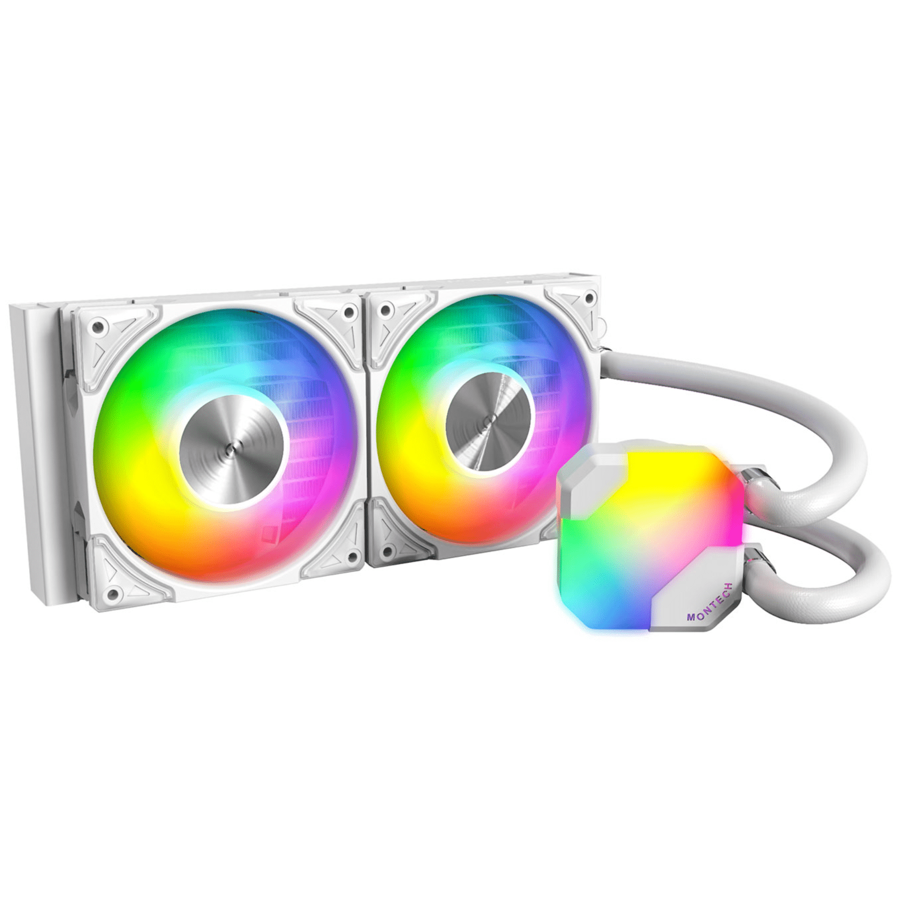 Montech Hyperflow Argb 240 White - Liquid Cpu Cooler, Aio Water Cooler ...
