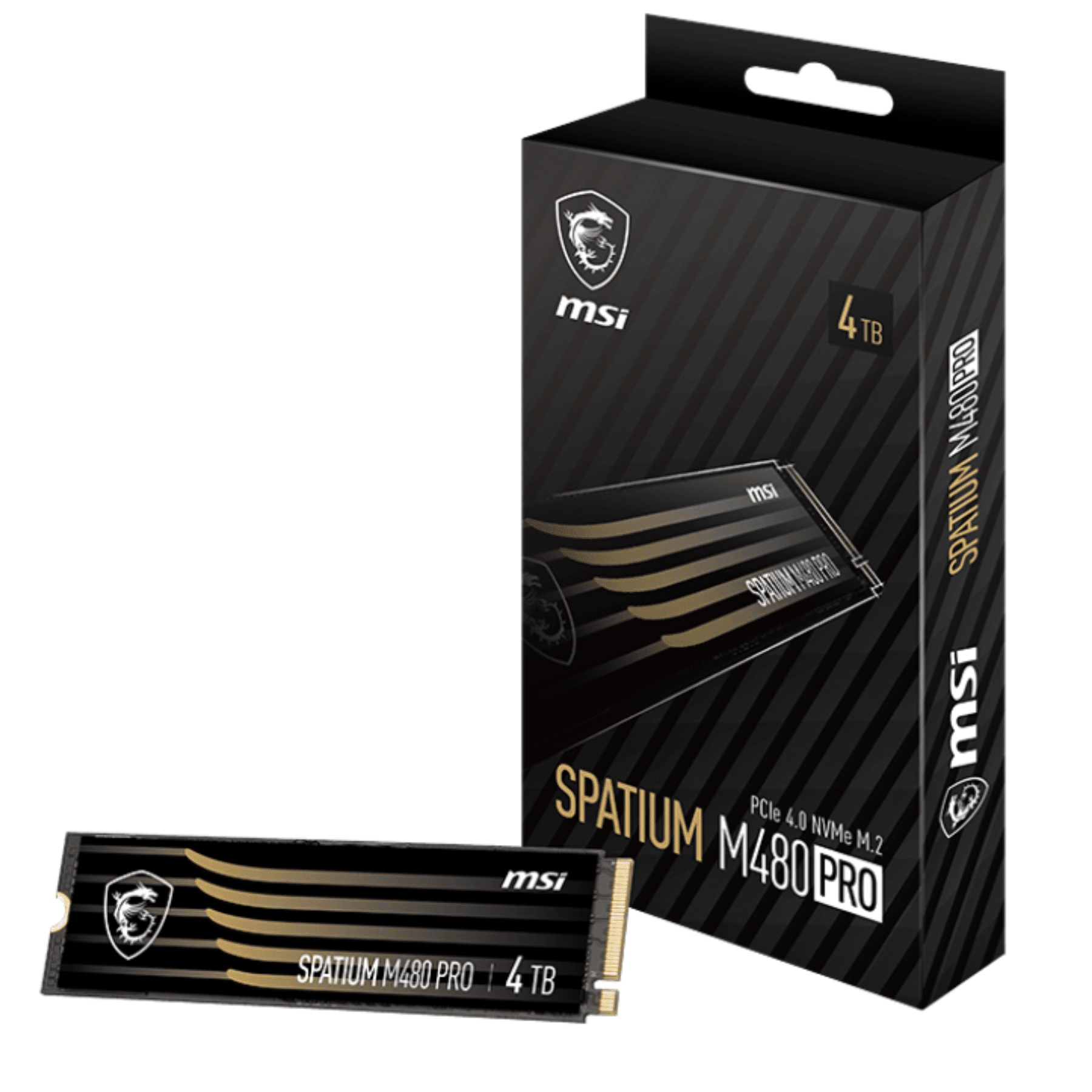 Msi Spatium M480 Pro 4 Tb Solid State Drive - M.2 2280 Internal - Pci Express Nvme (pci Express ...