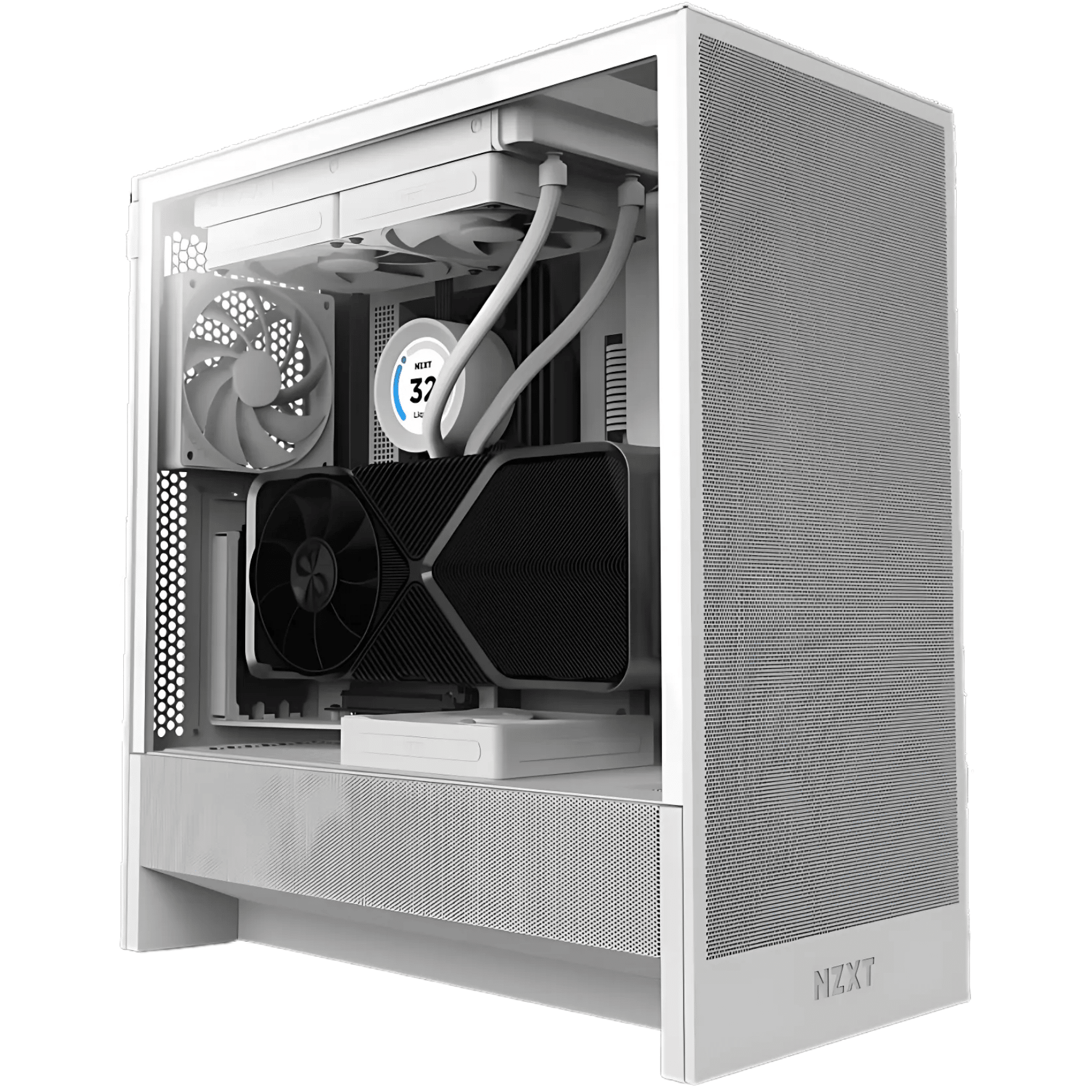 NZXT H Series H5 Flow - Mid Tower - Placa ATX Extendida - Panel Lateral ...
