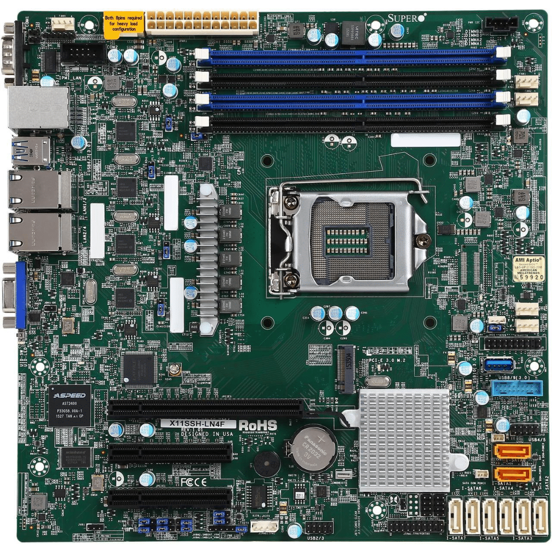 Supermicro X11ssh ln4f Server Motherboard Intel C236 Chipset Socket Supermicro X11ssh ln4f Server Motherboard Intel C236 Chipset Socket