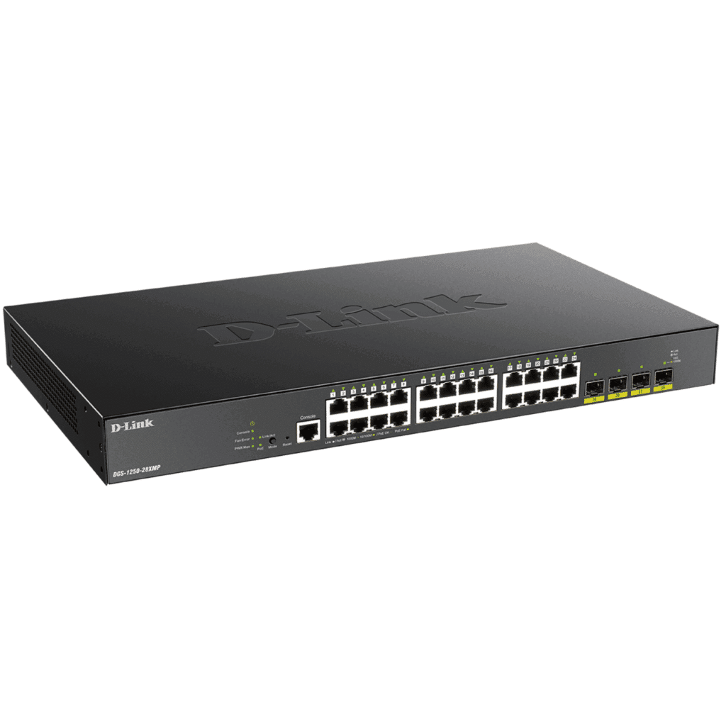 Switches Switch D-link Dgs-1250-28xmp-l2/l3- 24ptos 1gigabit Poe- 4ptos ...