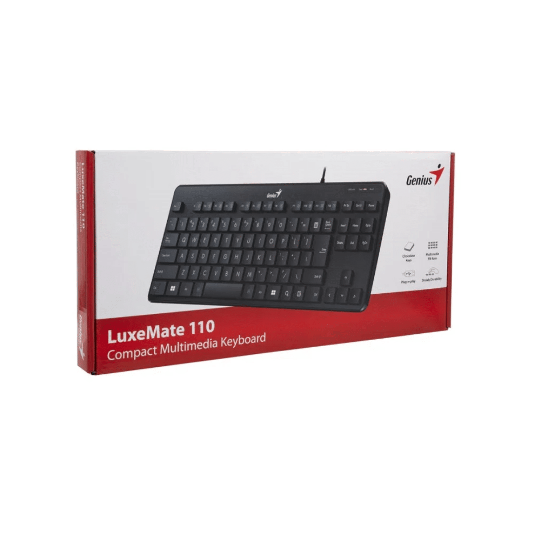 Teclado Genius Luxemate 110 Usb Negro - Teclados - 31300012401
