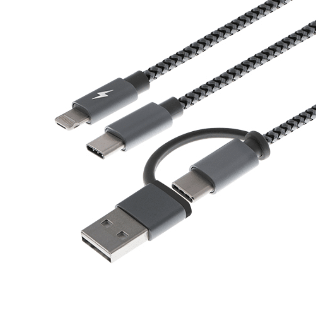 Xtech - USB Cable - USB Type A Or C - Micro USB Or Lightning And USB ...