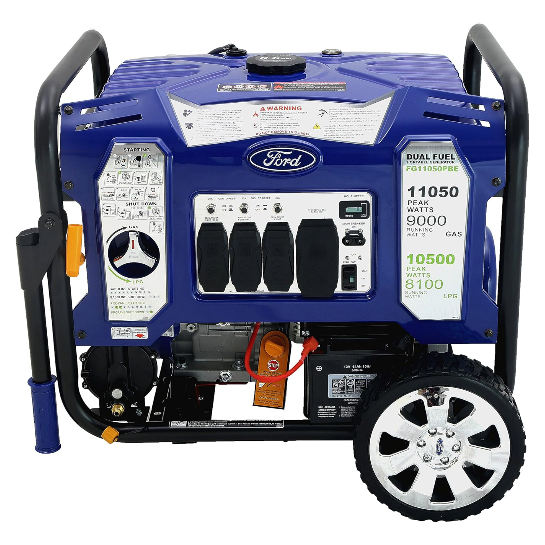 Generador Electrico A Gasolina Americano Ford 11.050wts (11kw) Dual ...