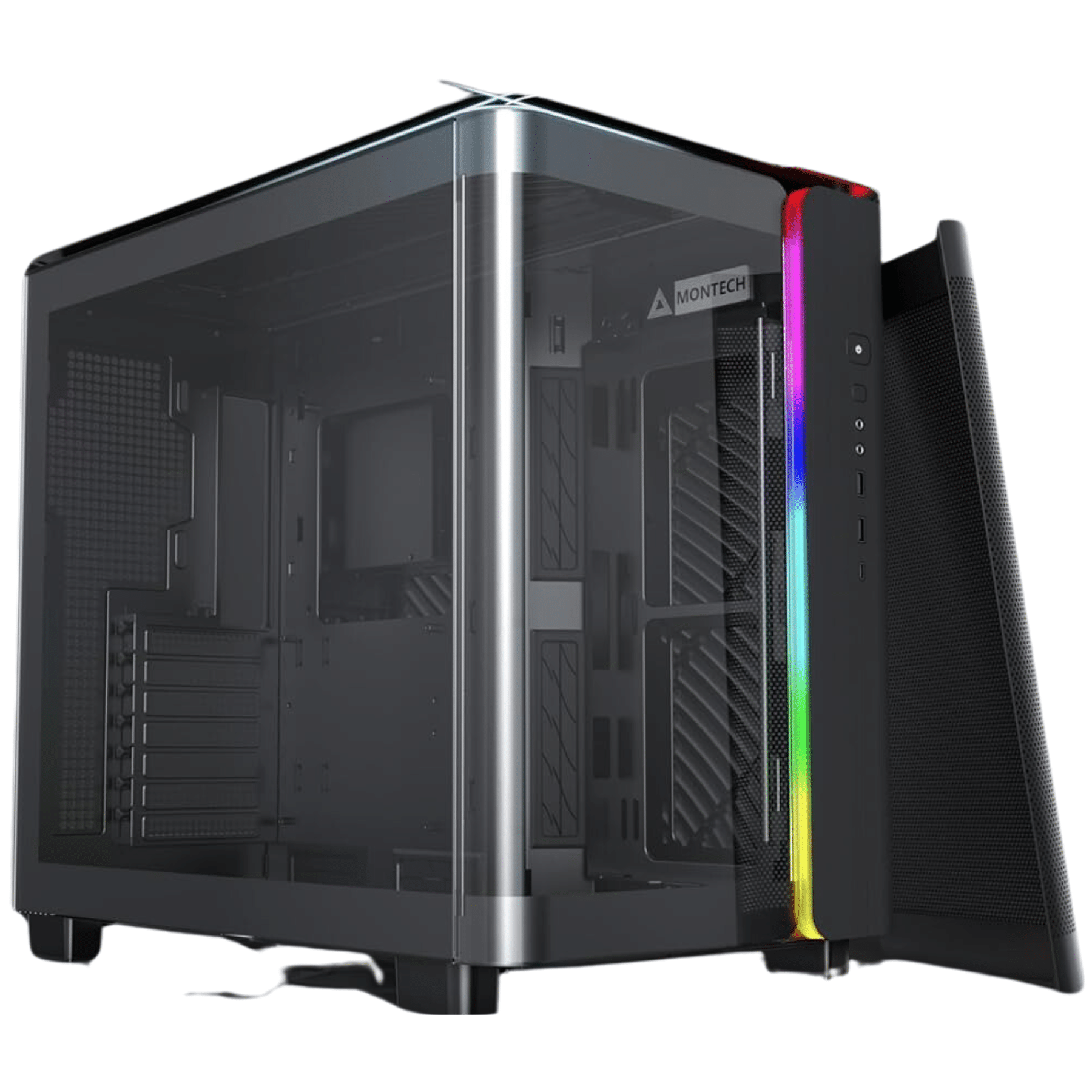 MONTECH KING 95 PRO (b) Dual-chamber ATX Mid-tower PC Gaming Case, High ...