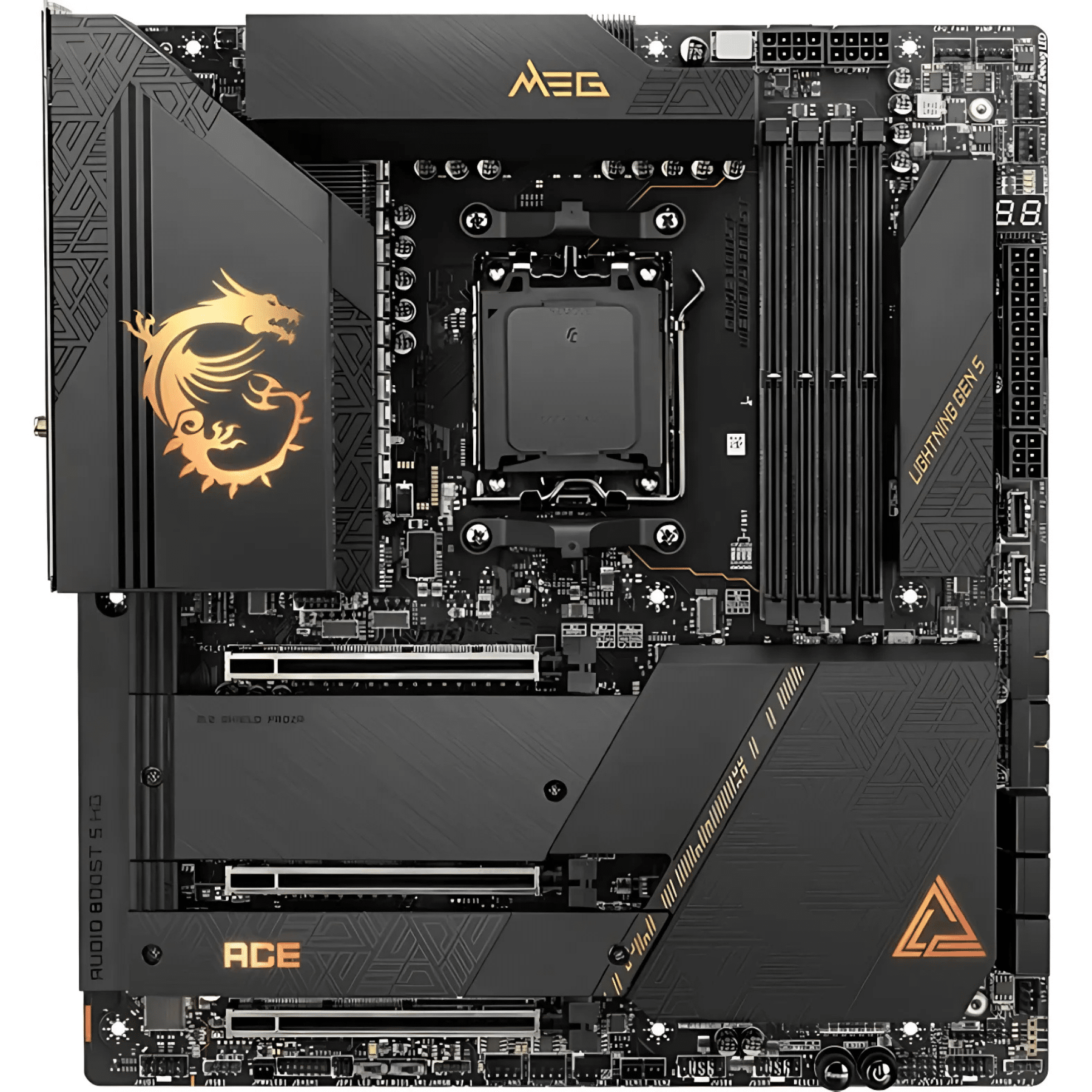 Msi Meg X670e Ace Desktop Motherboard - Amd X670 Chipset - Socket Am5 ...