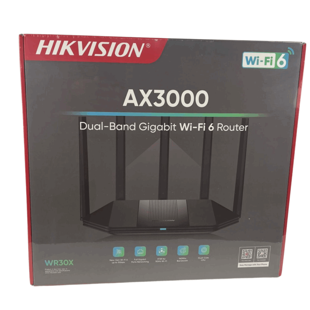 Router Hikvision Ds-3wr30x / Wireless Wifi 6 / Gigabit Dual / 5 Antenas ...