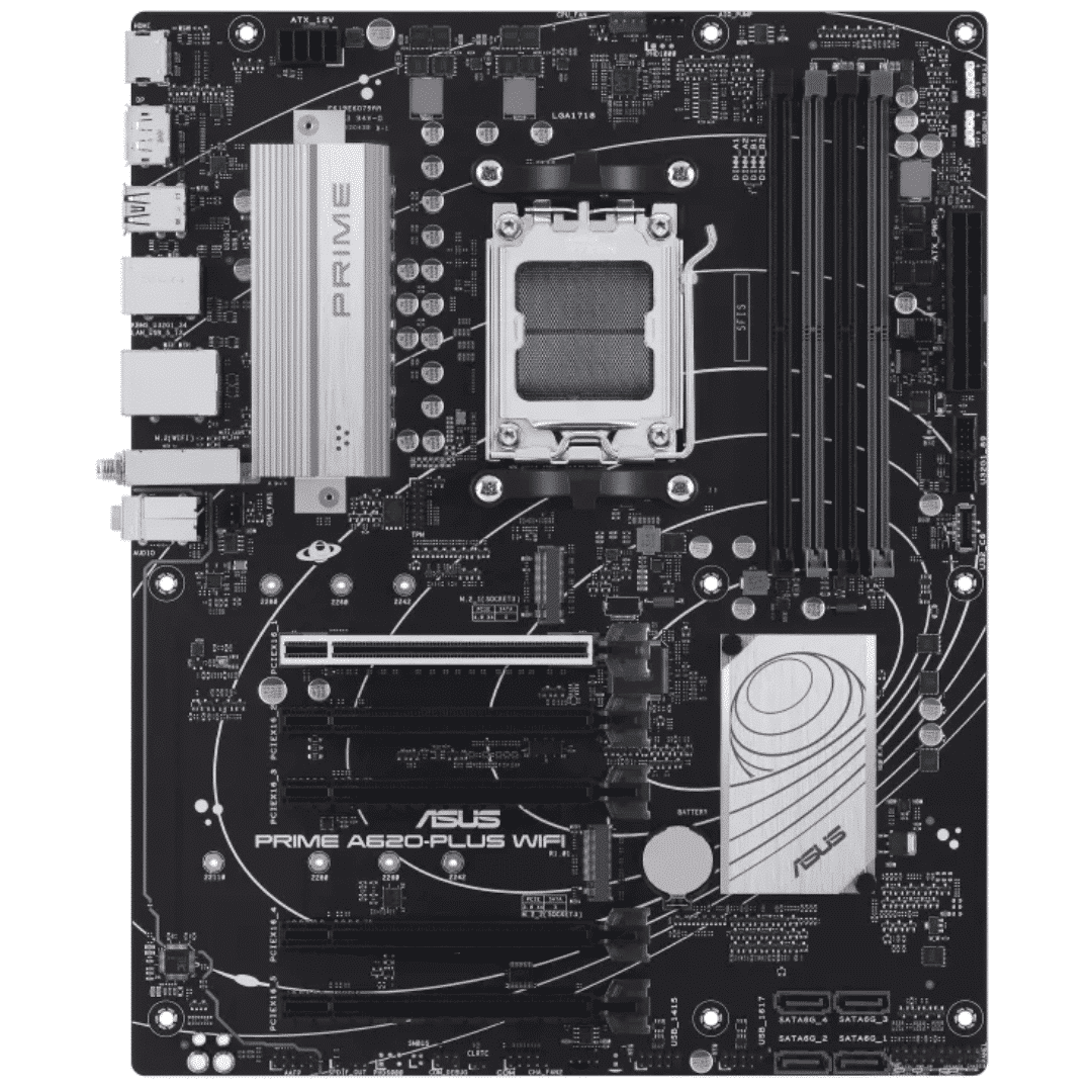 Asus Prime A620-plus Wifi6 Gaming Desktop Motherboard - Amd A620 ...