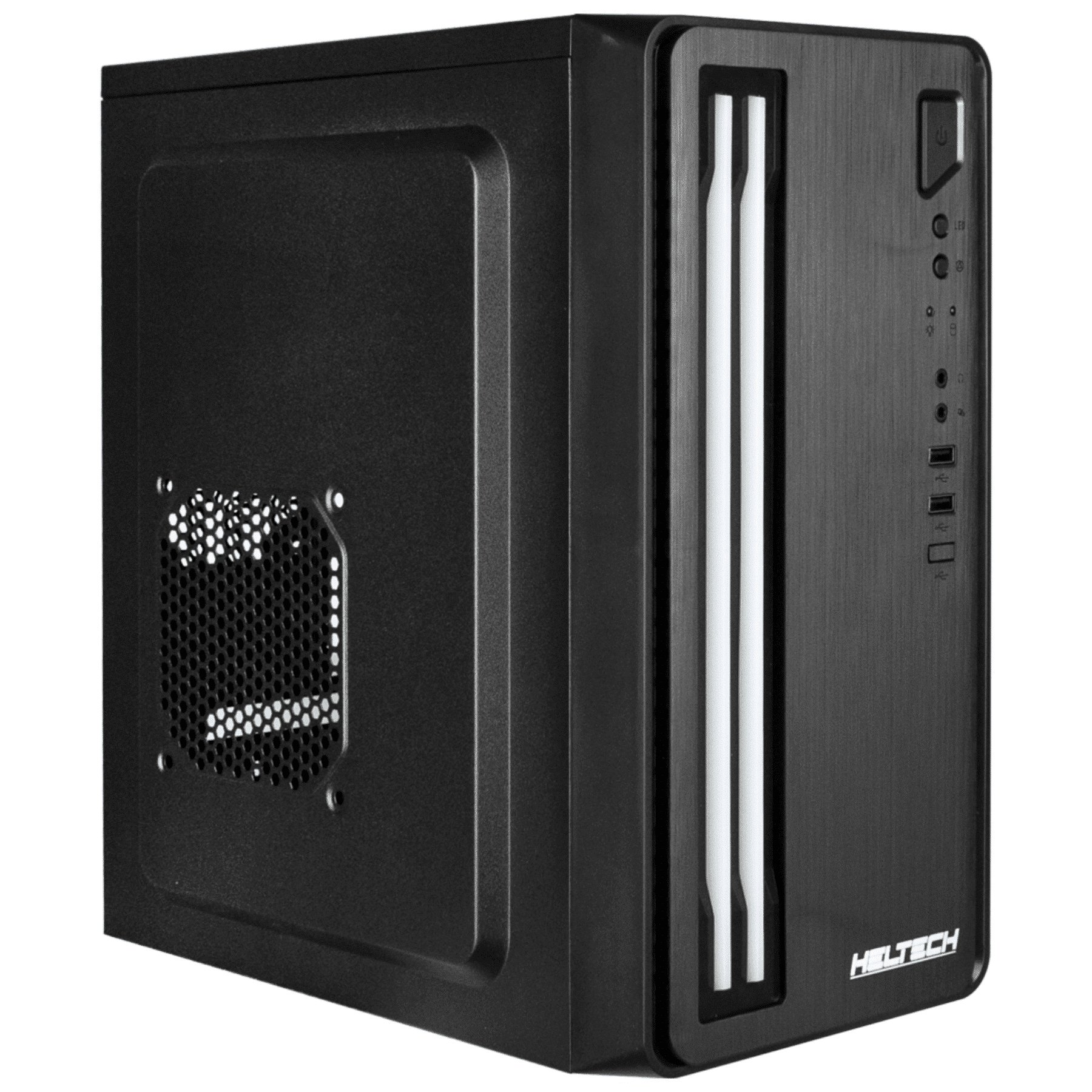 Case Heltech Sx-5022 Mid-tower Fuente De Poder Teclador Parlantes Mouse ...