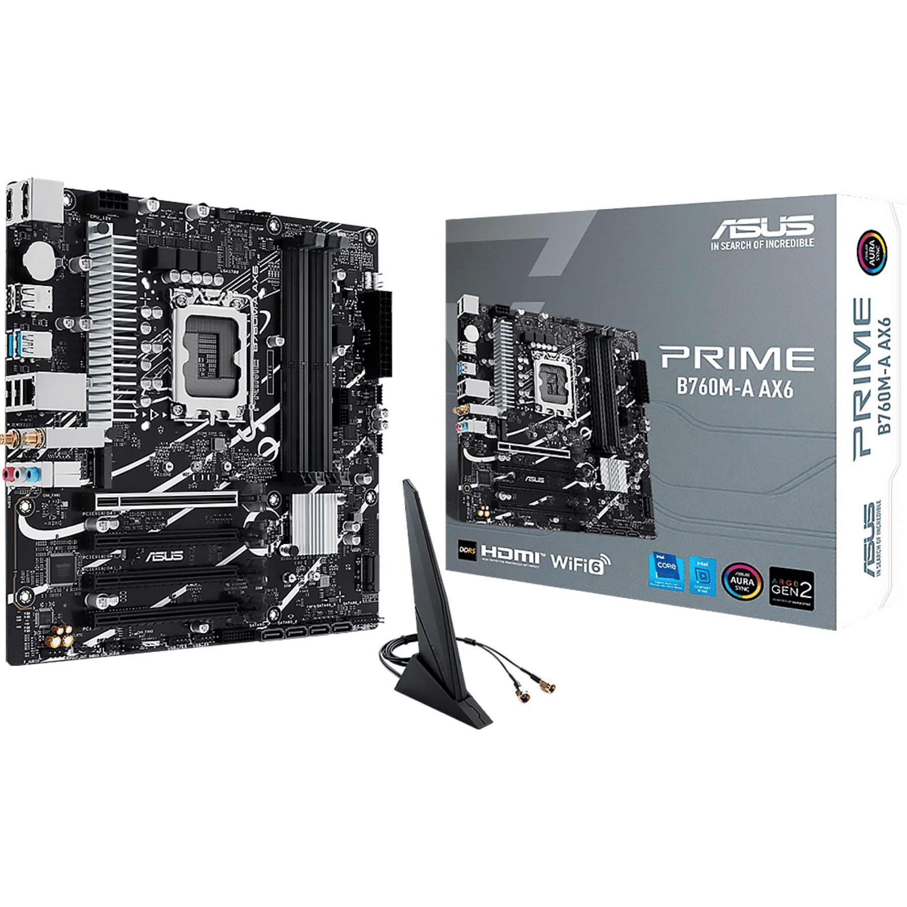 Mainboard Asus Prime B760m-a Ax6 Lga-1700 Intel 14va 4ddr5 Wifi Dp Hdmi ...