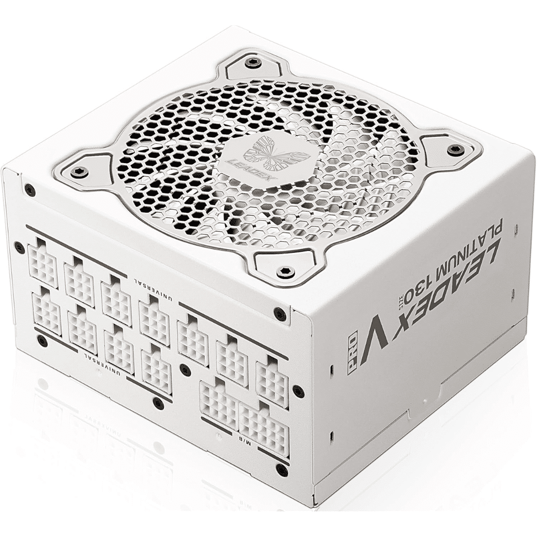 Super Flower Leadex V Platinum Pro White 850w Atx 80 Plus Platinum Certified Power Supply ...