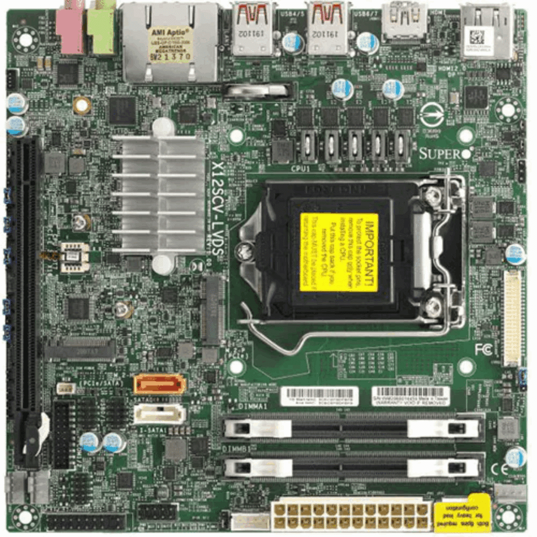 Supermicro X12scv-lvds Desktop Motherboard - Intel W480e Chipset ...
