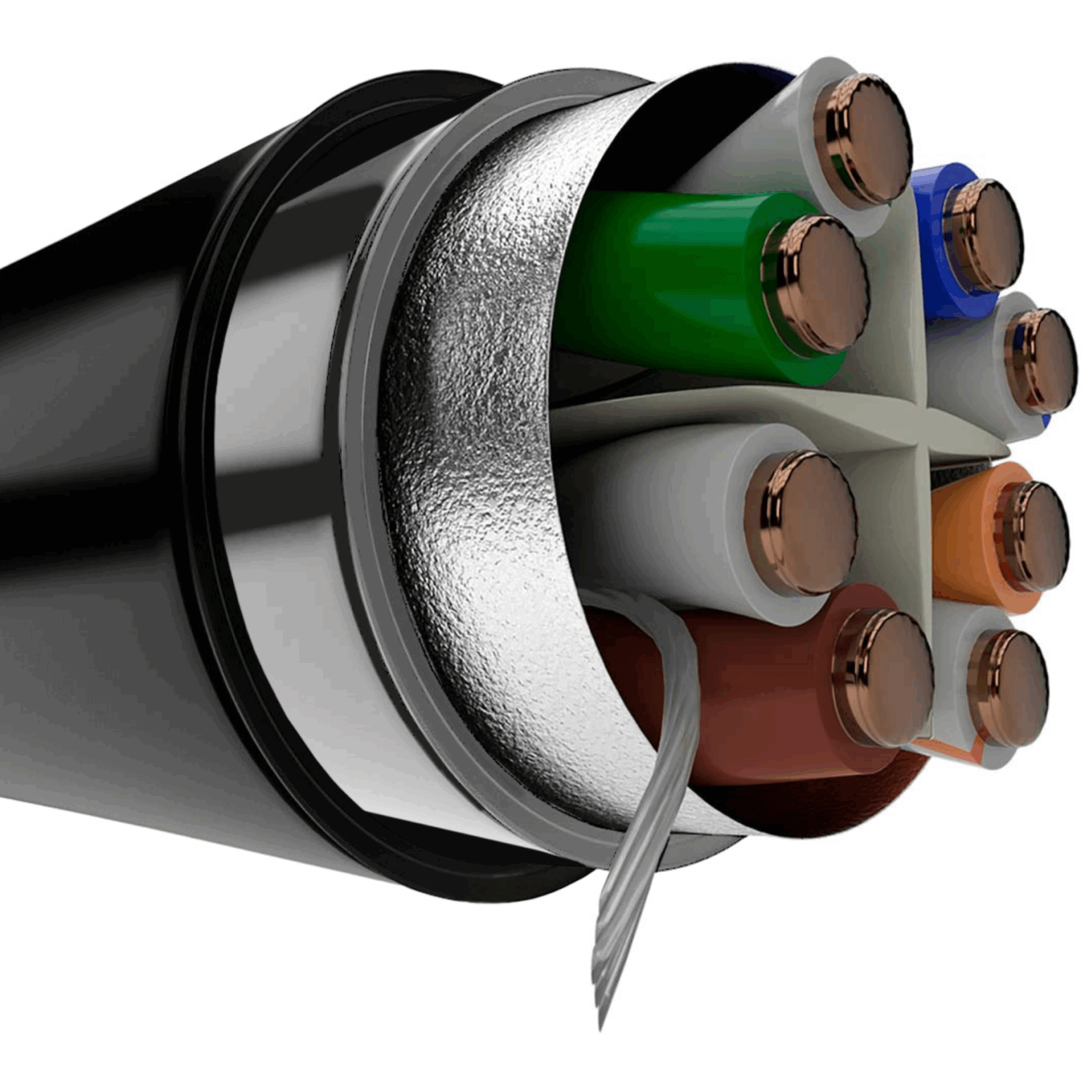 Nexxt Solutions - CAT6 F/UTP CMX EXT - Redes - Cables A Granel - AB356NXT37