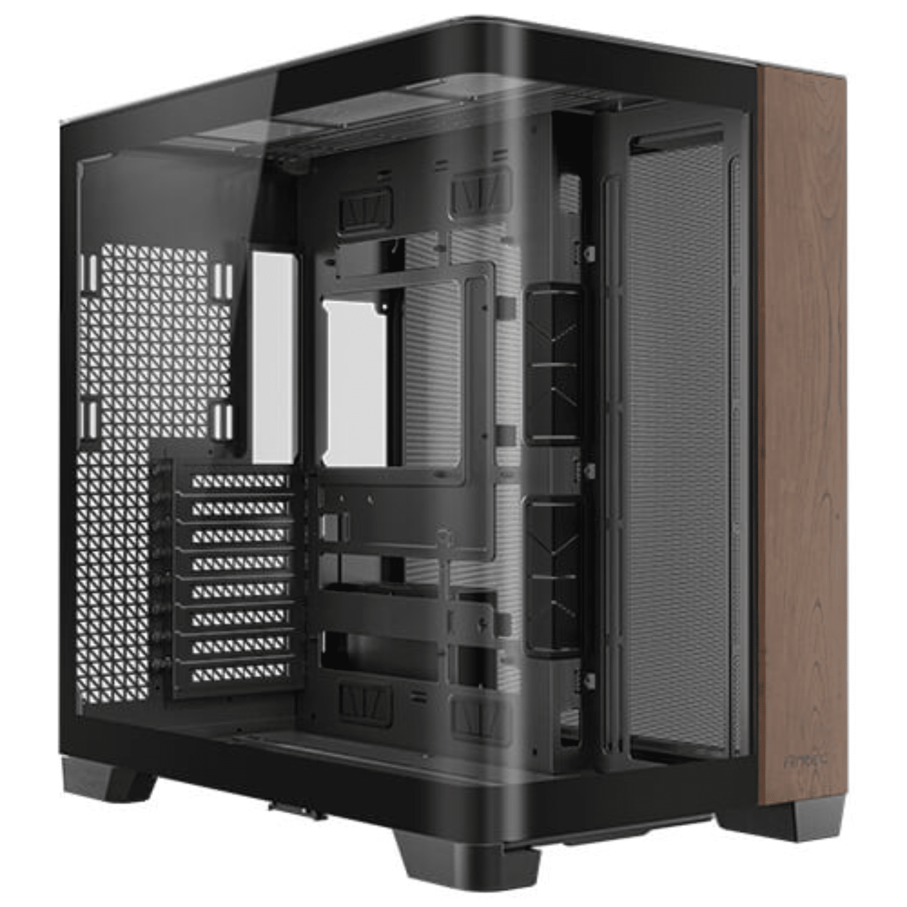 Antec C8 Curve Wood, Fans Not Included, Wooden Front Panel, Super Wide ...