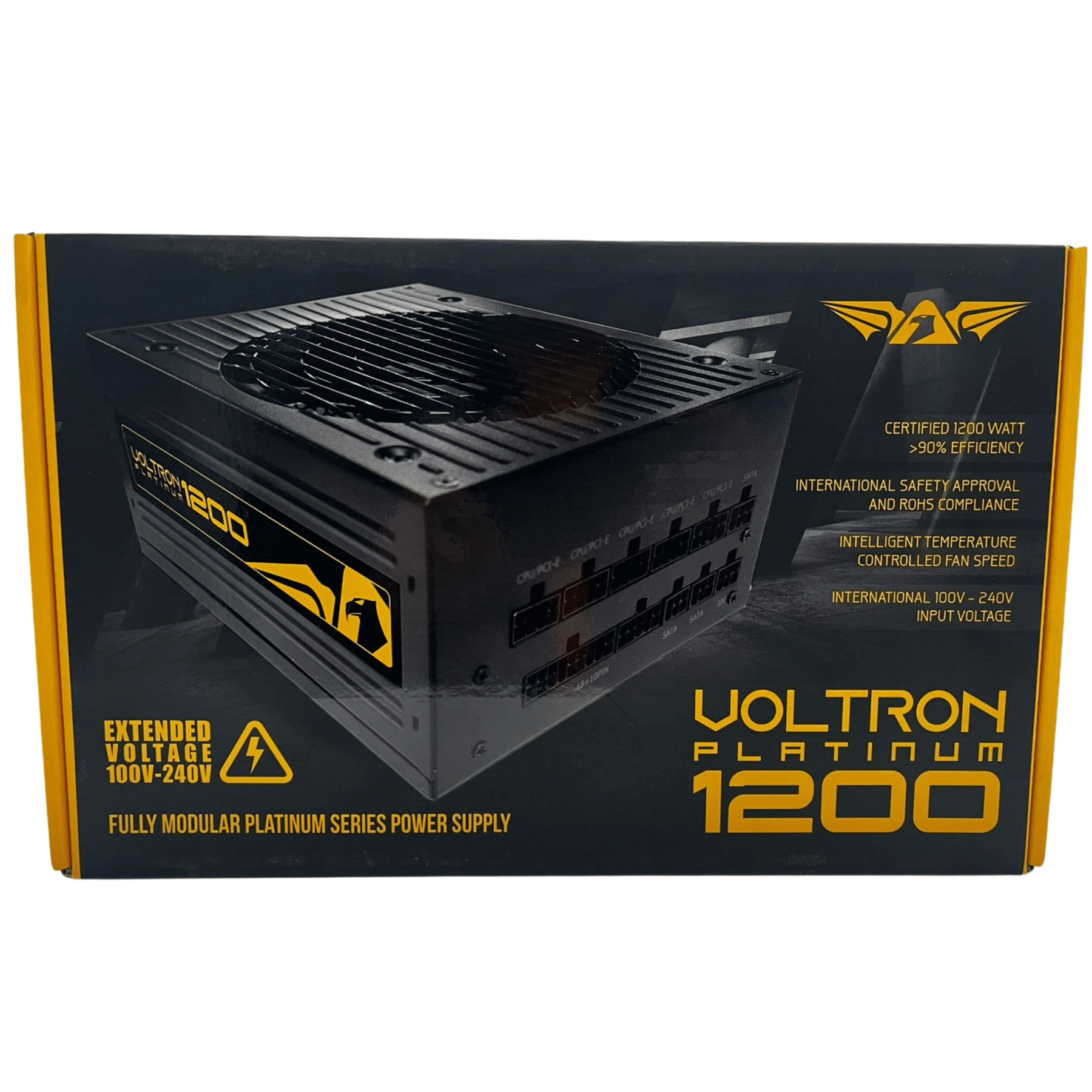 Fuente De Poder Certificada Armagedon Voltron 1200va Modular Cable (1x24pin) 2xcpu( 4+4) 3xpcie ...