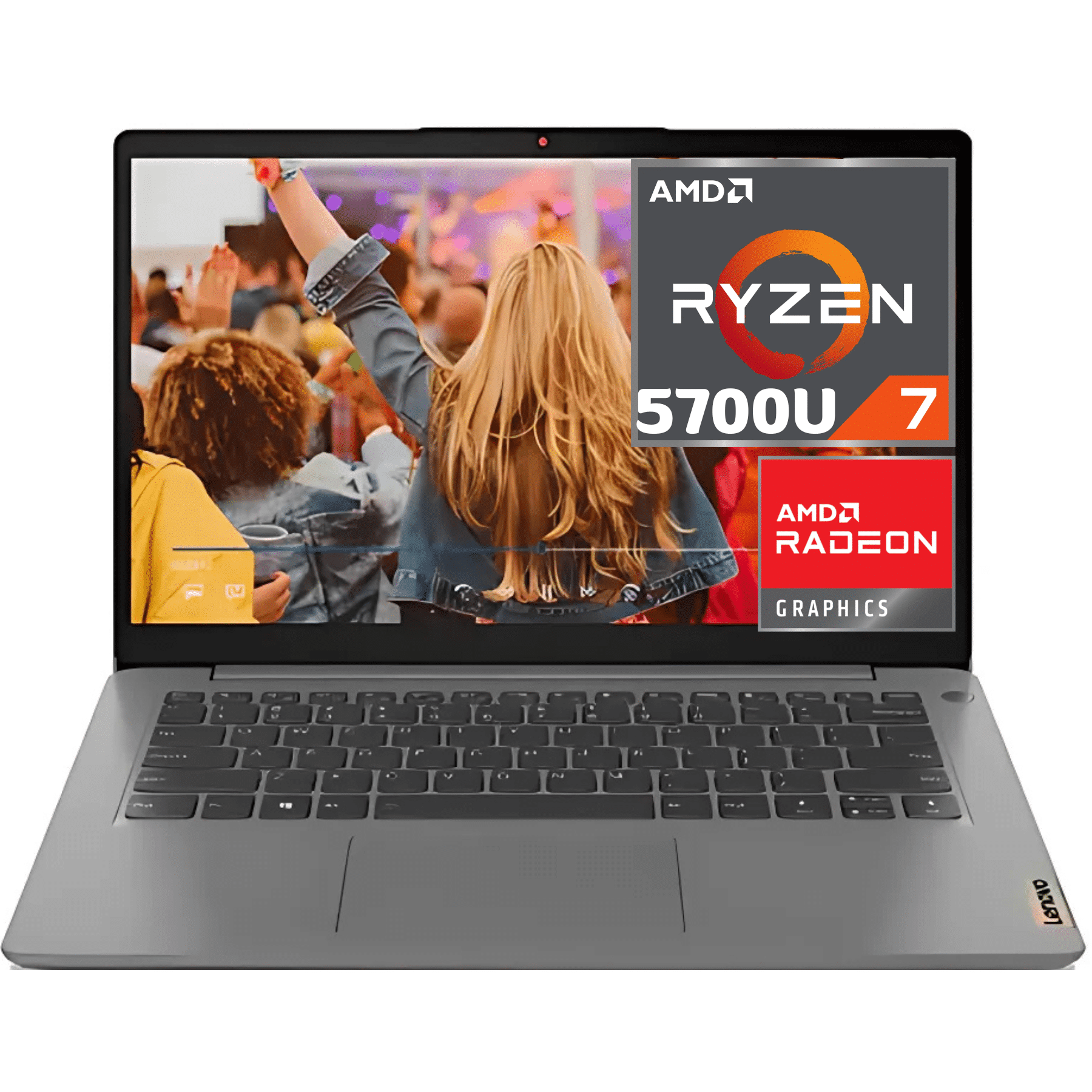 Lenovo 3 14alc6 Ryzen™ 7 5700u 512gb Ssd 8gb 14" (1920x1080) Win11 Artic Grey Backlit Keyboard ...