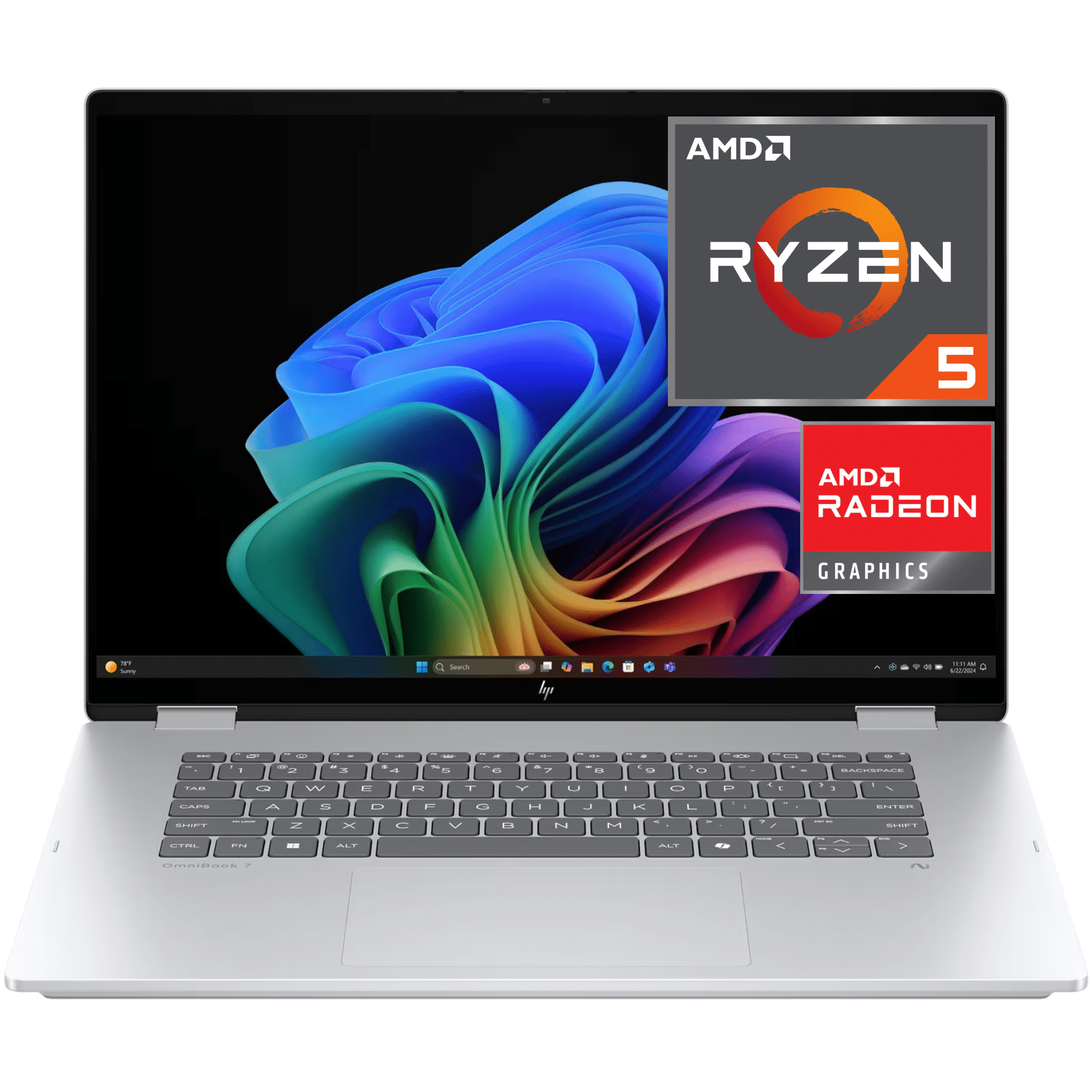 Hp Omnibook X 16-ar0013 Flip 2-in-1 Copilot+ Pc Amd Ryzen™ Ai 5 340 512gb Ssd 16gb 16 ...